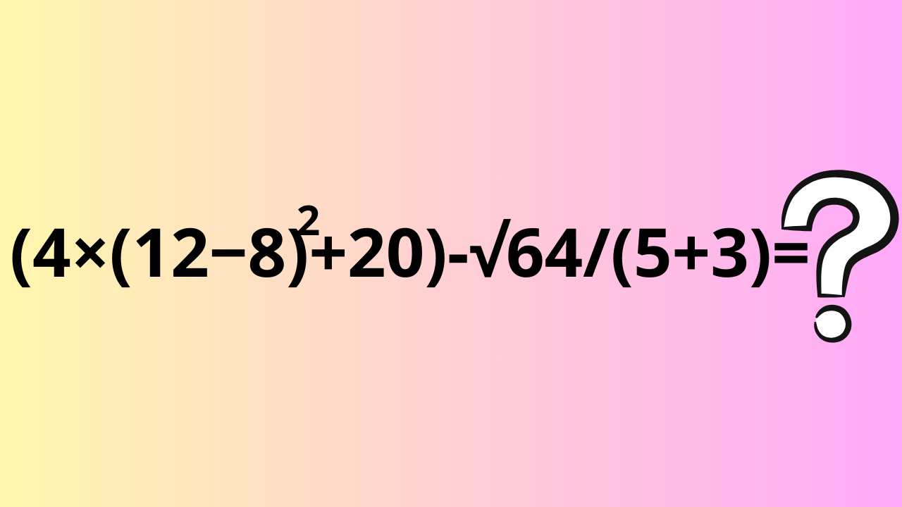 Enigma Matematico Risolvi Lespressione E Mostra La Tua Abilità Di
